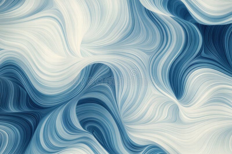 Seamless Wave Like Pattern in Soothing Blue and White Color Blend ...