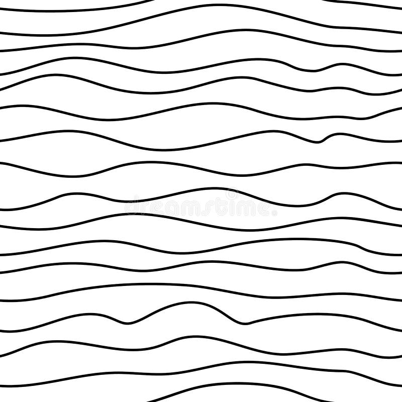 Seamless Wave Lines Pattern. Wavy Wiggly Black Horizontal Zigzag Line ... Seamless Wave Lines Pattern. Wavy Wiggly Black Horizontal Zigzag Line ...