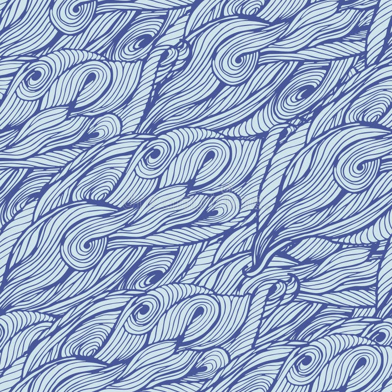 Seamless wave pattern stock vector. Illustration of fabric - 58396896