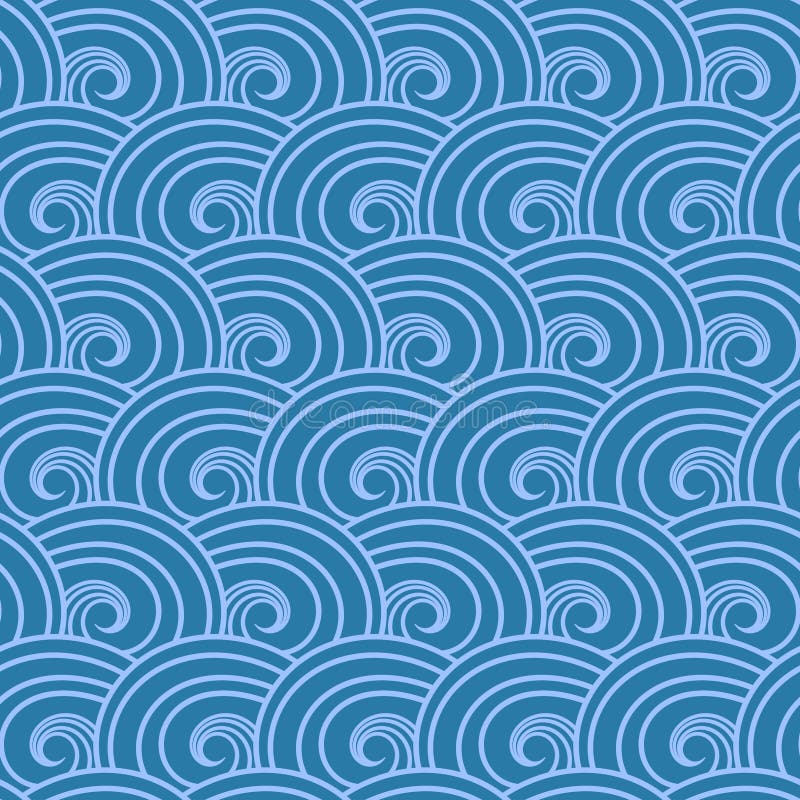 Seamless wave pattern. stock vector. Illustration of background - 36598253