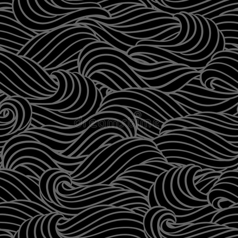 Seamless Wave Pattern. Background with Sea, River or Water Texture ...