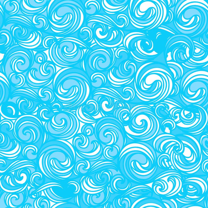 Seamless wave pattern stock vector. Illustration of decor - 39270811
