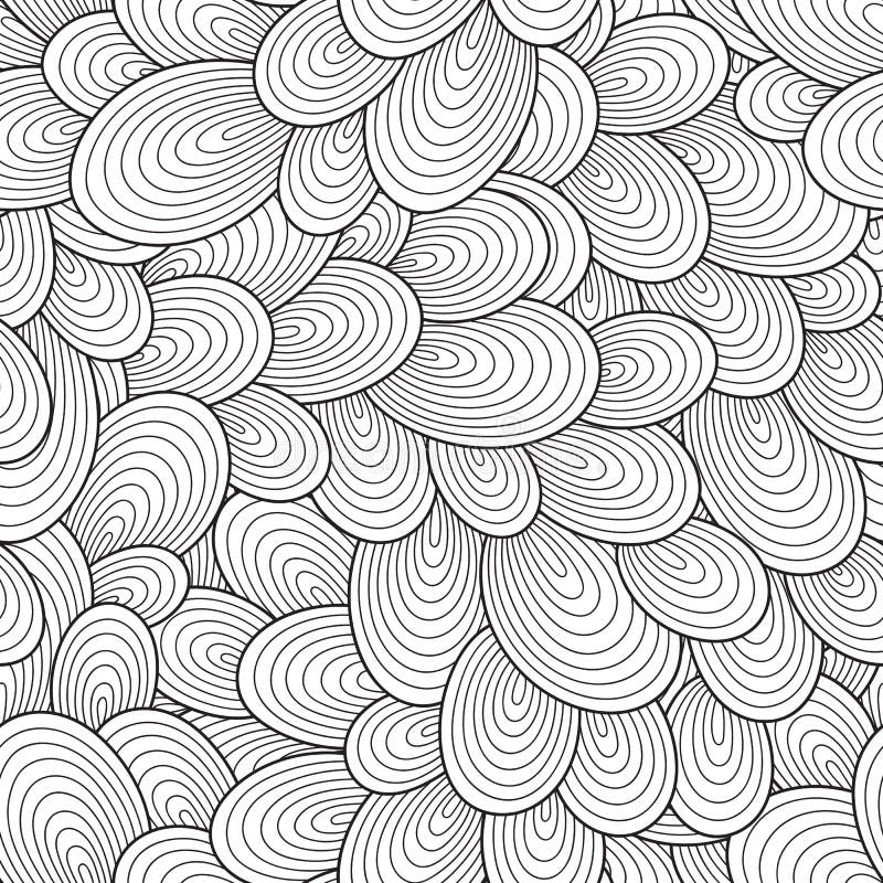 Seamless Pattern for Coloring Book. Stock Vector - Illustration of ...