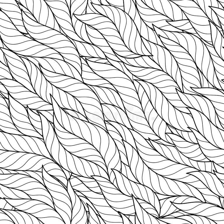 Seamless Pattern for Coloring Book. Stock Vector - Illustration of ...