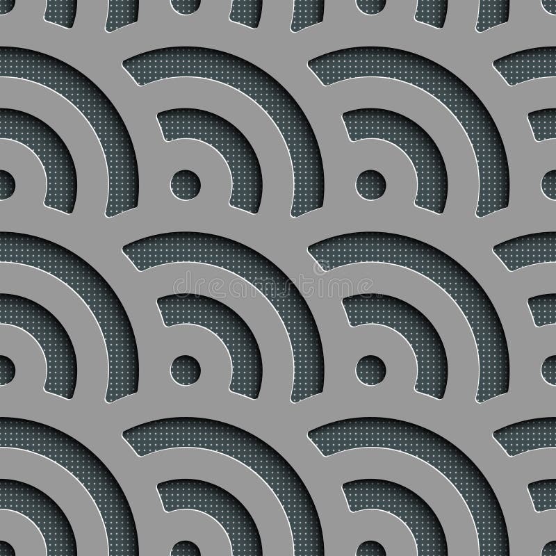 Seamless Wave Pattern stock vector. Illustration of geometric - 94469848