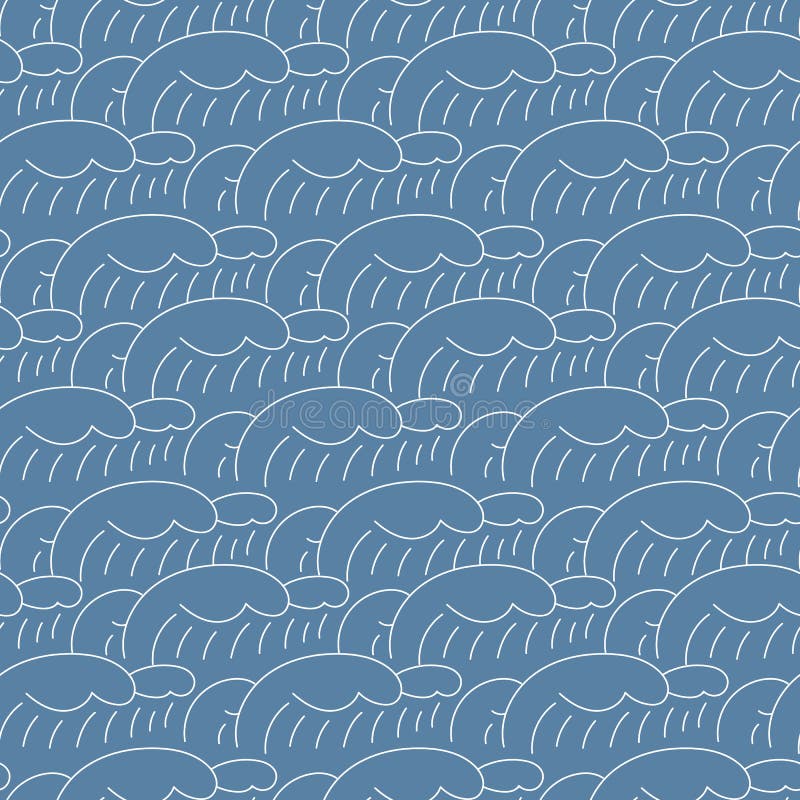 Seamless Wave Pattern. Print for Textile, Wallpaper, Covers, Surface ...