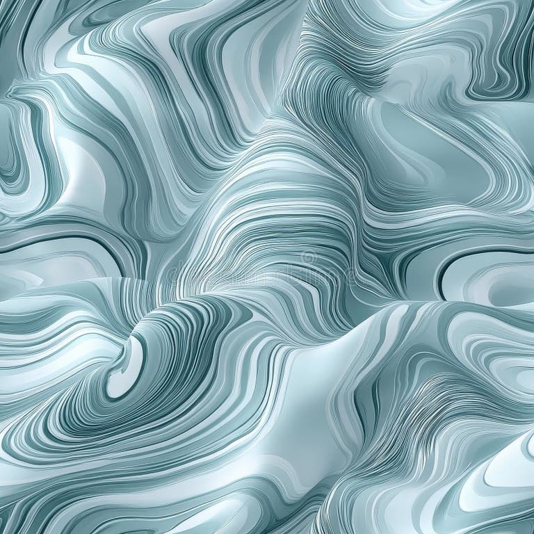 A Seamless Wave Pattern, Where Curvy Fluid Lines Create a Calming Ocean ...