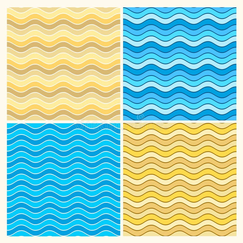 Seamless Wave Patterns Stock Photos - Image: 25397923