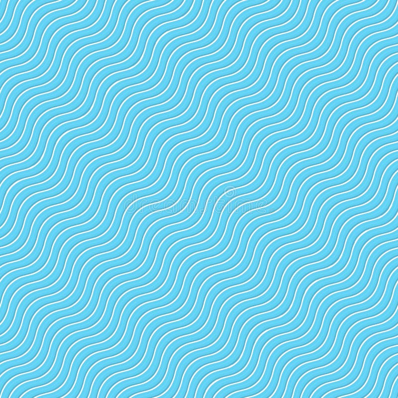 Seamless wave tile blue stock vector. Illustration of digital - 50411756