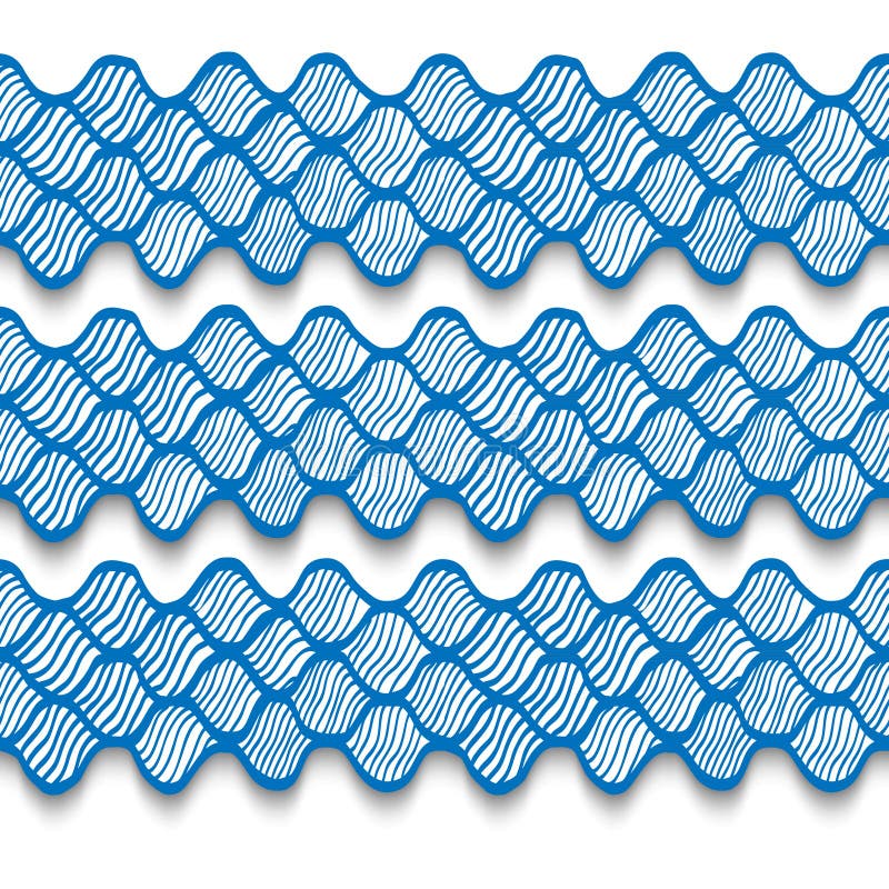 Seamless Waved Background. Vector Illustration Stock Vector ...