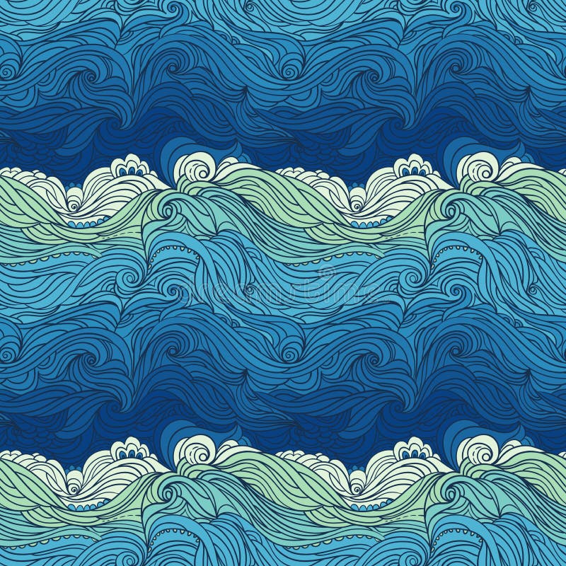 Doodle Waves Bright 2 Stock Illustrations – 21 Doodle Waves Bright 2 ...
