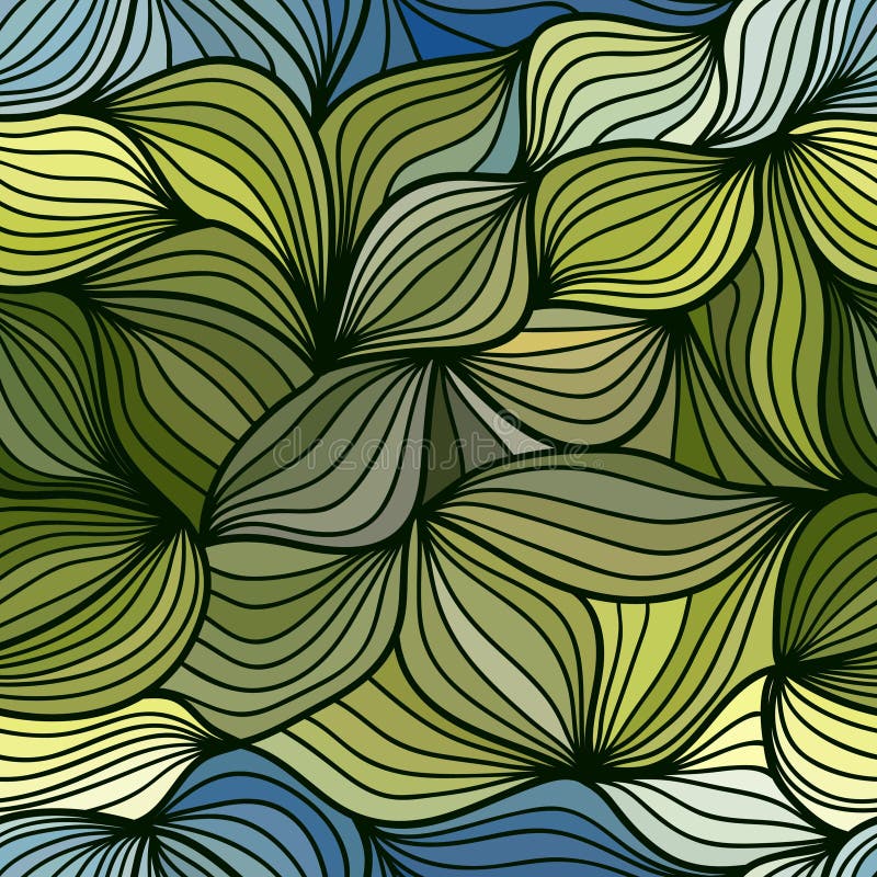 Seamless waves pattern stock vector. Illustration of ocean - 43954752