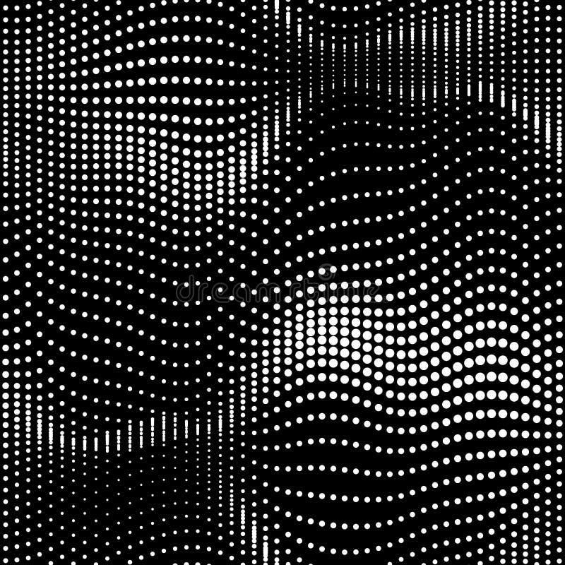 Seamless Wavy Array of Dots Pattern for Print or Digital Use Stock ...