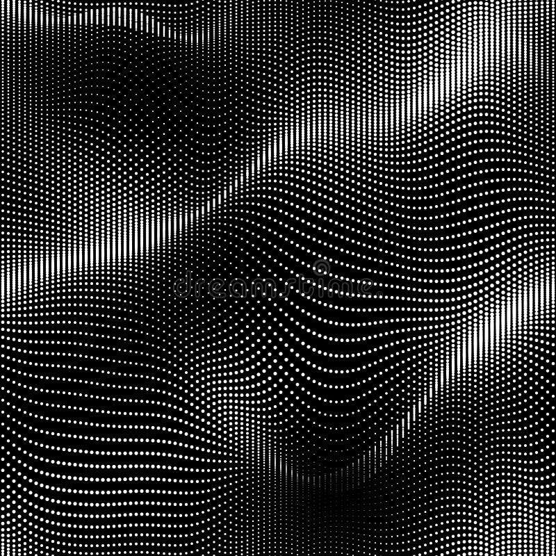Seamless Wavy Array of Dots Pattern for Print or Digital Use Stock ...