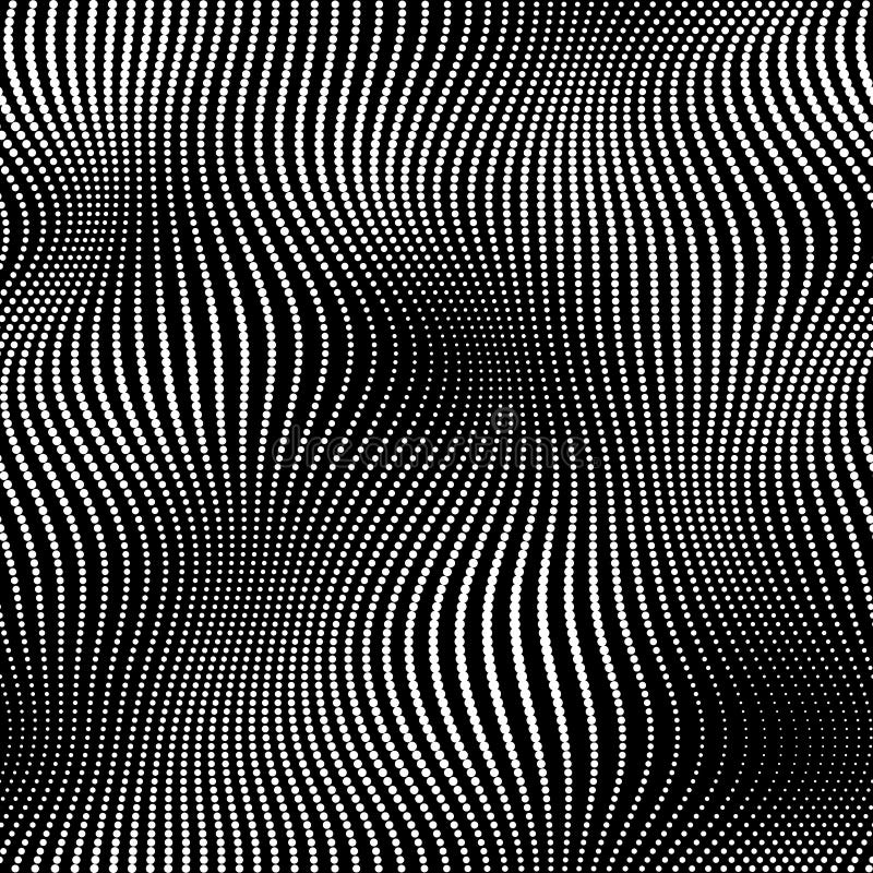 Seamless Wavy Array of Dots Pattern for Print or Digital Use Stock ...