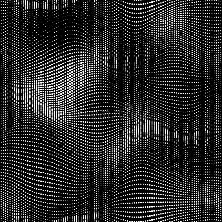 Seamless Wavy Array of Dots Pattern for Print or Digital Use Stock ...
