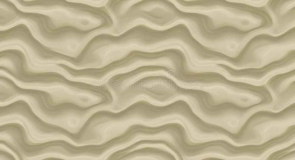 Abstract Beige Wave Seamless Pattern Background Stock Illustration ...