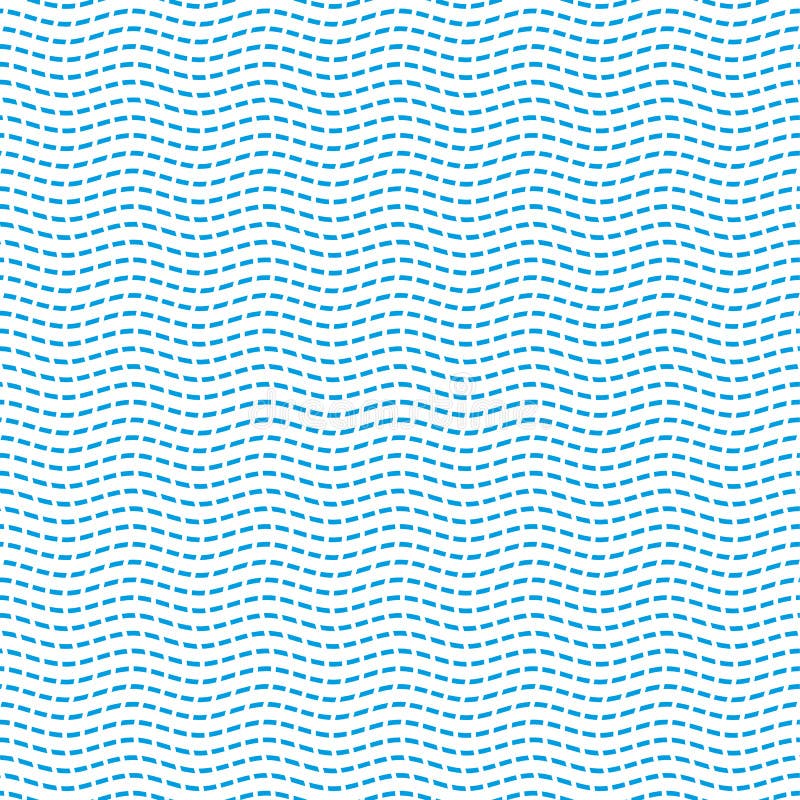 Seamless Wavy Line Pattern. Stock Vector - Illustration of pattern ...
