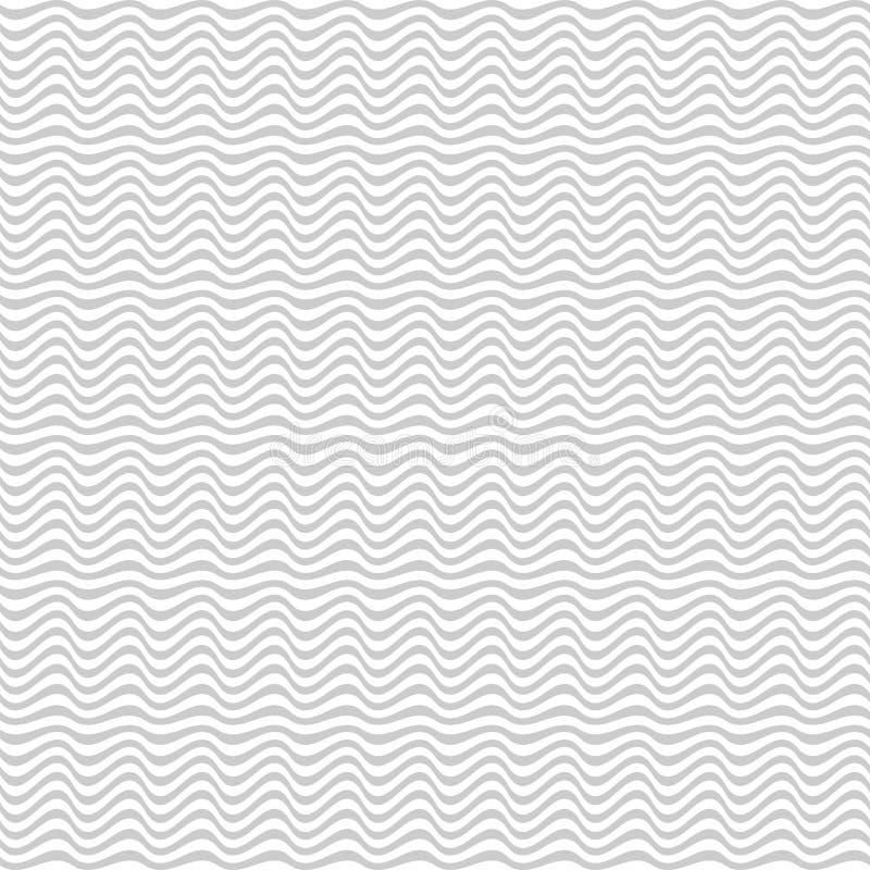 Seamless Wavy Lines Pattern. White Textured Background Stock Vector ...