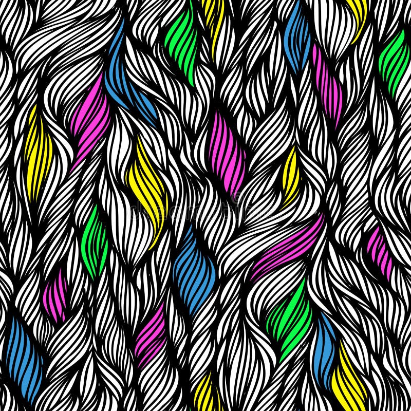 Seamless wavy pattern. stock vector. Illustration of vector - 94063284