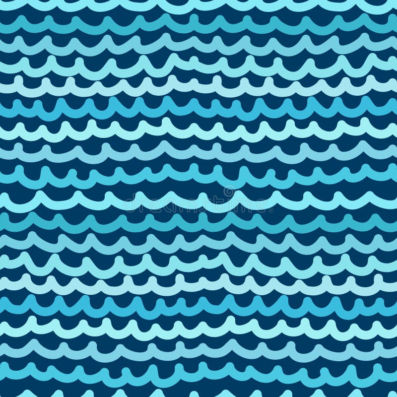 Seamless Wavy Pattern. Vector Illustration Stock Vector - Illustration ...