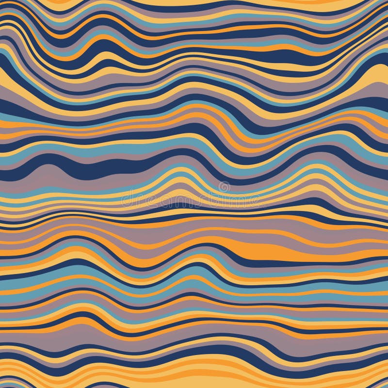 Seamless Wavy Stripe Surface Pattern Design for Print Stock ...