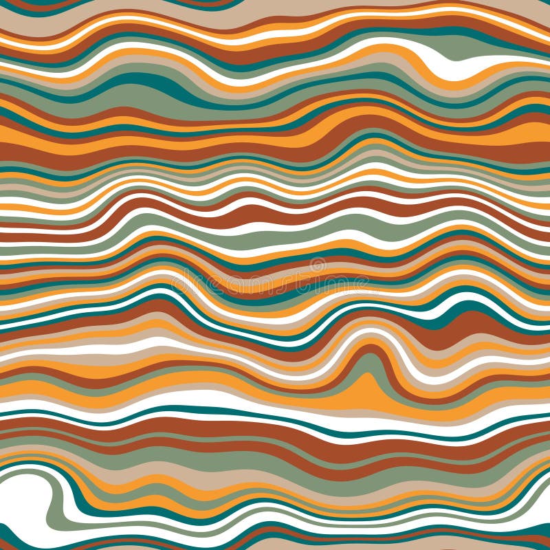 Seamless Wavy Stripe Surface Pattern Design for Print Stock ...