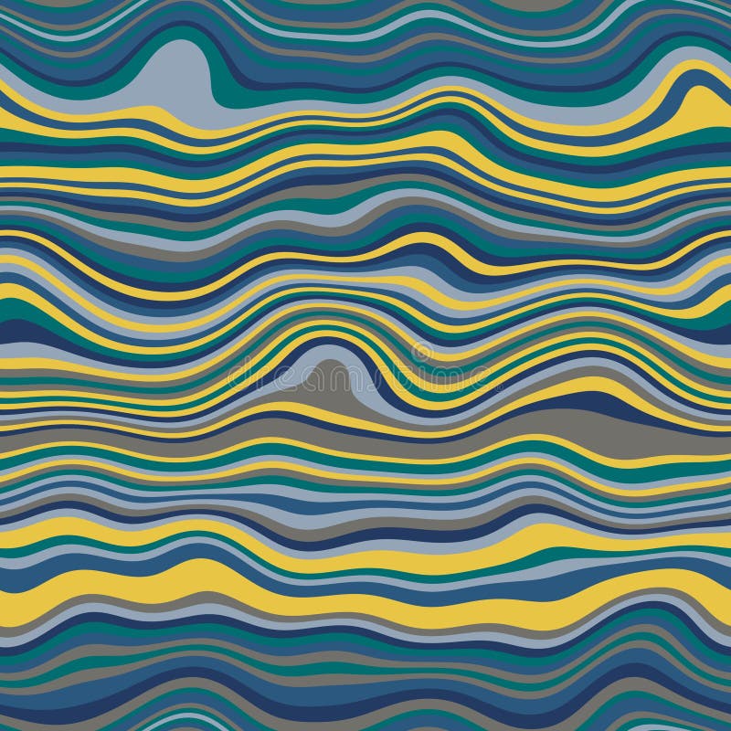 Seamless Wavy Stripe Surface Pattern Design for Print Stock Image ...