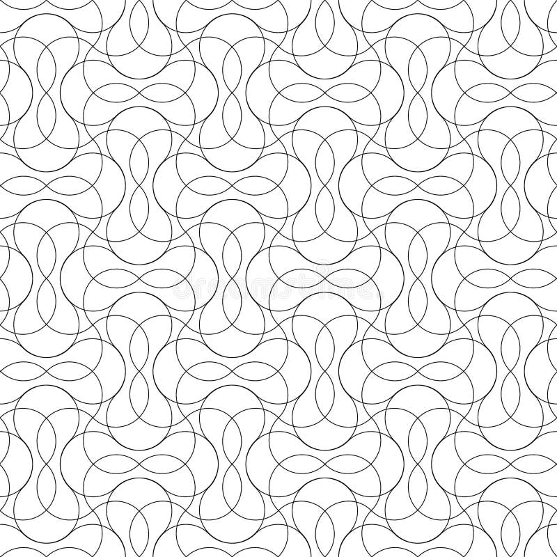 Seamless Wavy Tangled Lines Pattern. White Textured Background Stock ...