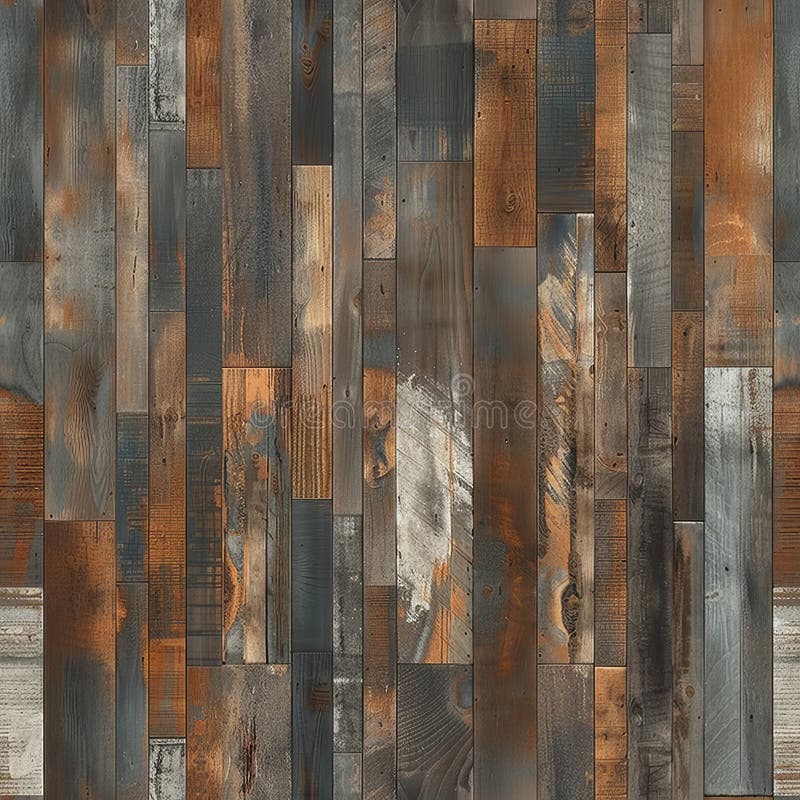 Seamless Weathered Wood Paneling Multicolored Texture Pattern for ...