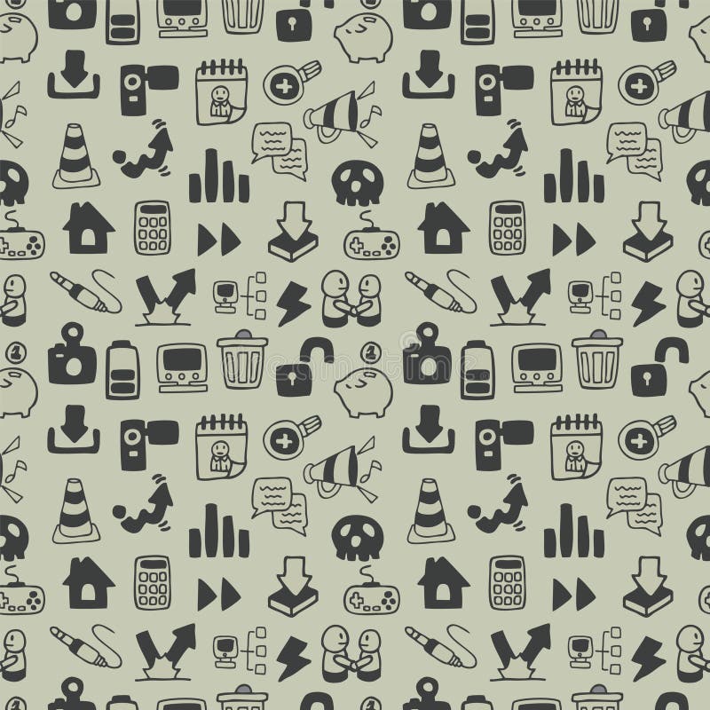 Seamless web icon pattern stock vector. Illustration of accessories ...