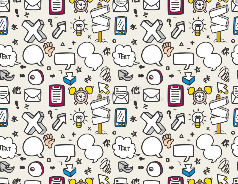 Seamless web icons pattern stock vector. Illustration of internet ...