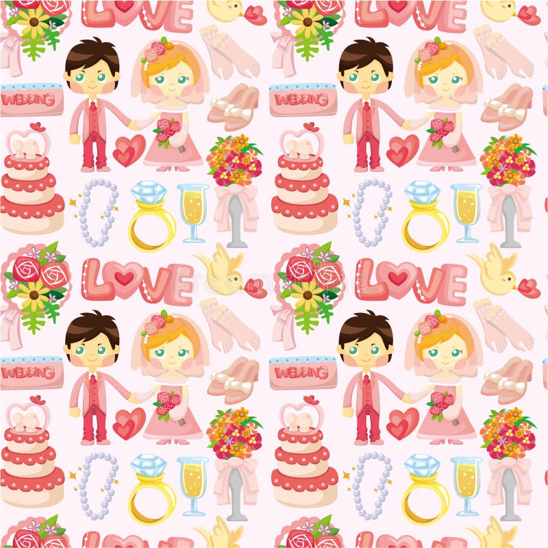 Wedding pattern stock vector. Illustration of beverage - 28487029