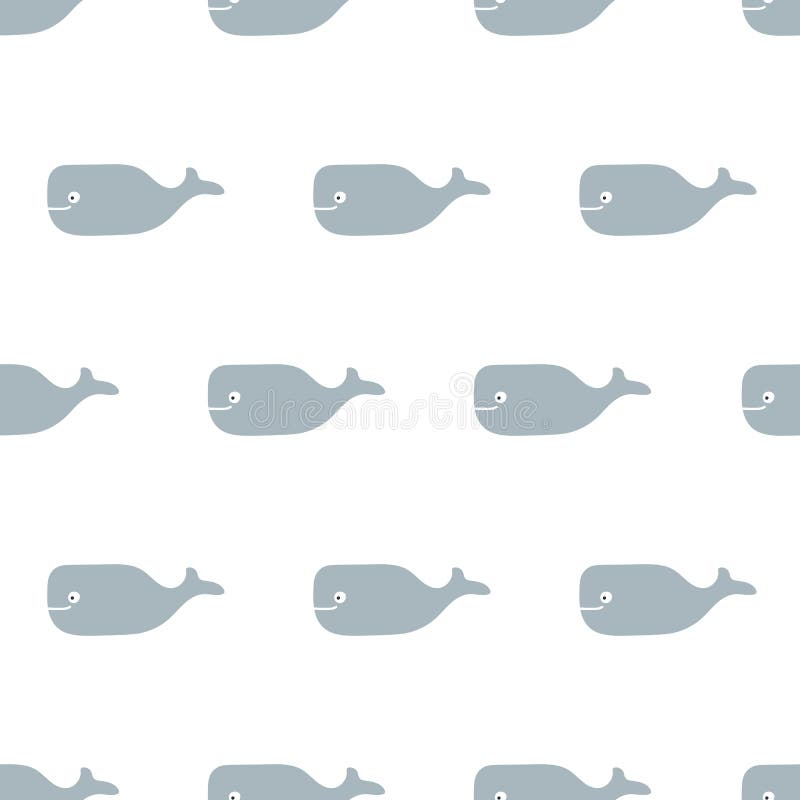 Seamless whale pattern stock vector. Illustration of print - 80926421