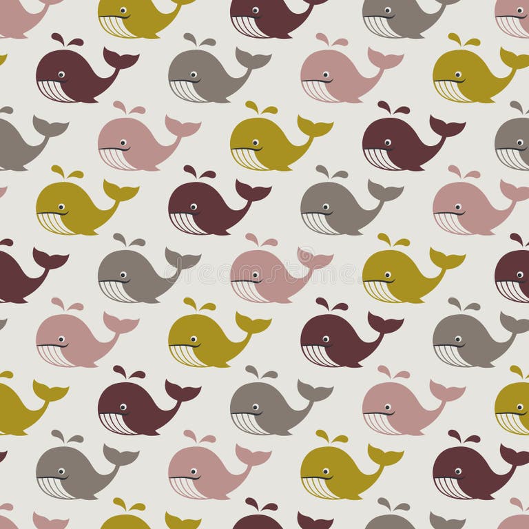 Seamless Cute Whales Cartoon Pattern Stock Illustrations – 1,327 Seamless Cute Whales Cartoon ...