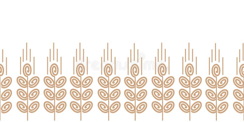 Wheat Ears Border Design Stock Illustrations – 787 Wheat Ears Border ...
