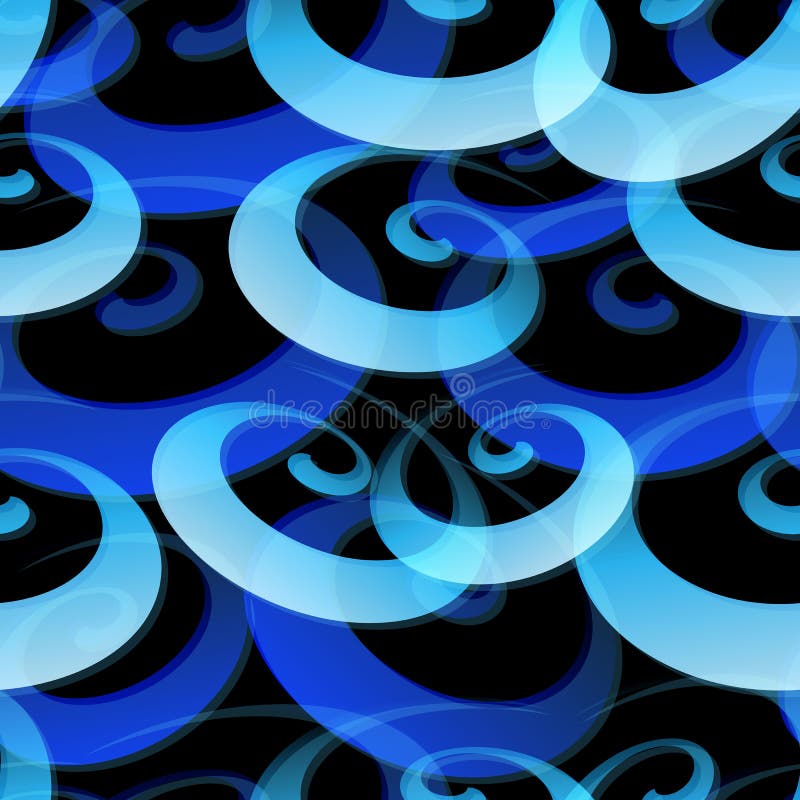 Seamless Whirl Pattern stock vector. Illustration of curl - 22711210