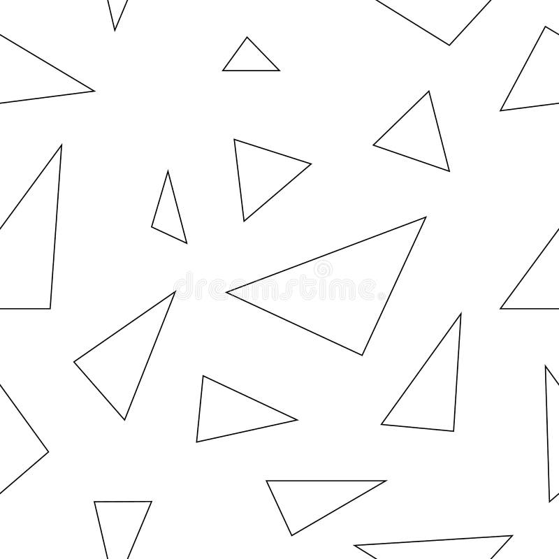 Seamless White Background of Randomly Placed Sharp Black and White ...