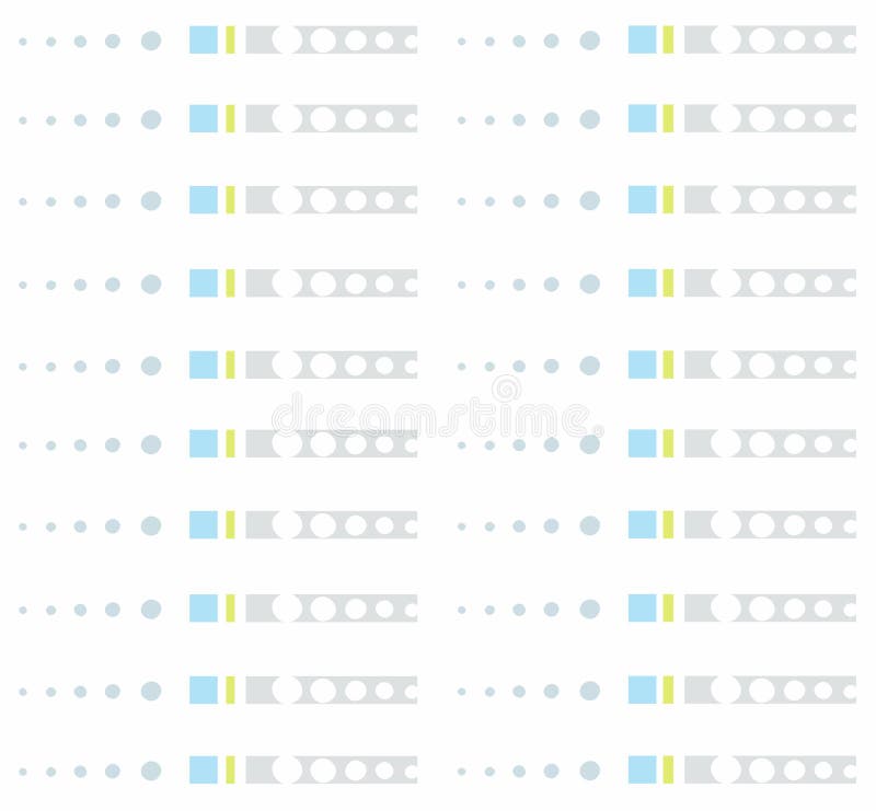 Seamless, White Background, Small Circles, Small Rectangles. Stock ...