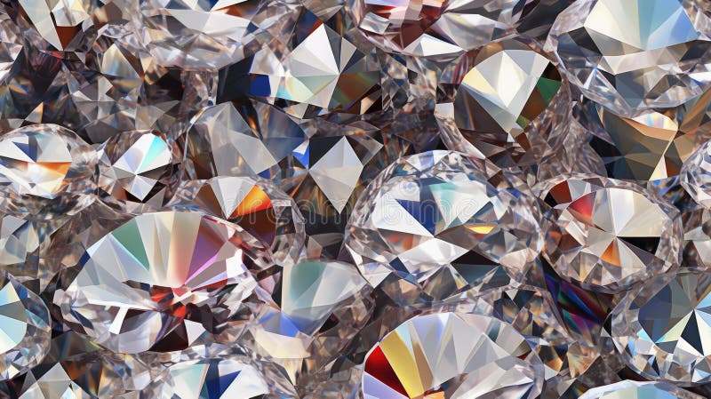 Seamless White Diamond Pattern Background, Abstract Gem, Crystal ...