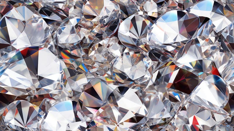 Seamless White Diamond Pattern Background, Abstract Gem, Crystal ...