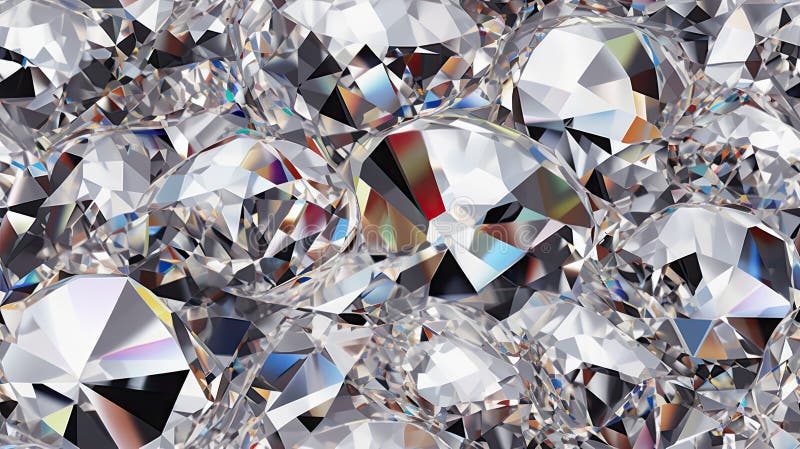 Seamless White Diamond Pattern Background, Abstract Gem, Crystal ...