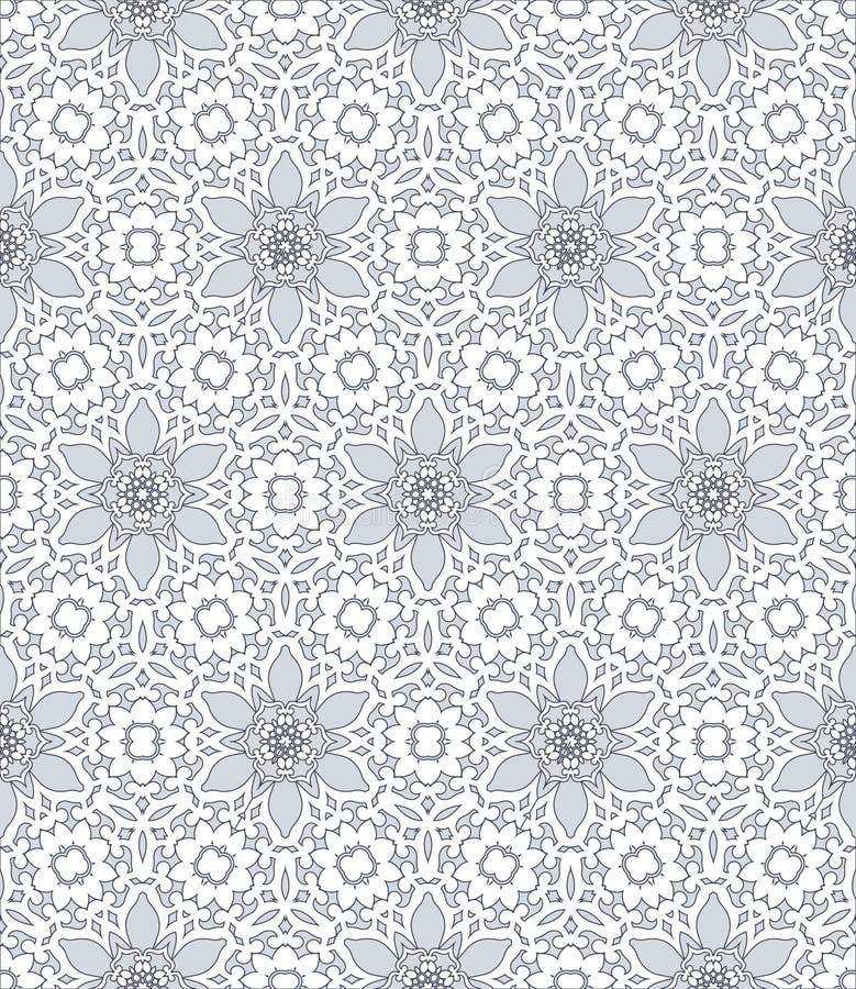 White floral pattern stock vector. Illustration of background - 125243503