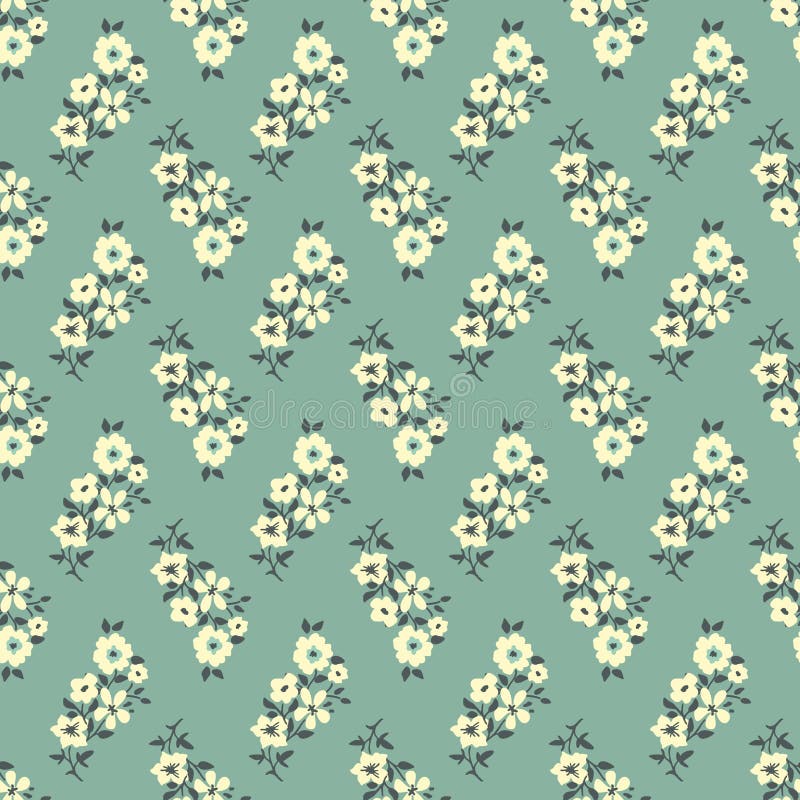 Seamless white flowers stock vector. Illustration of background - 269970474