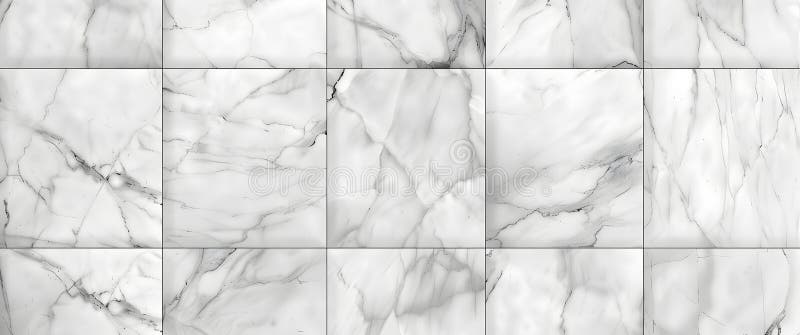 Seamless White Marble Tile Pattern - Modern Bathroom Kitchen Stock ...