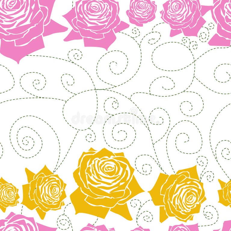 Pink Roses Line Art Stock Illustrations – 6,180 Pink Roses Line Art ...