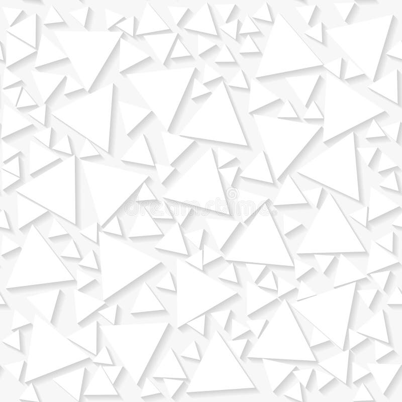 Seamless White Pattern with Random Triangles Stock Illustration ...