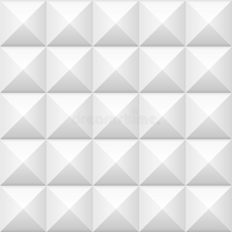Seamless White Pyramid Pattern Wall Stock Vector - Illustration of wall ...