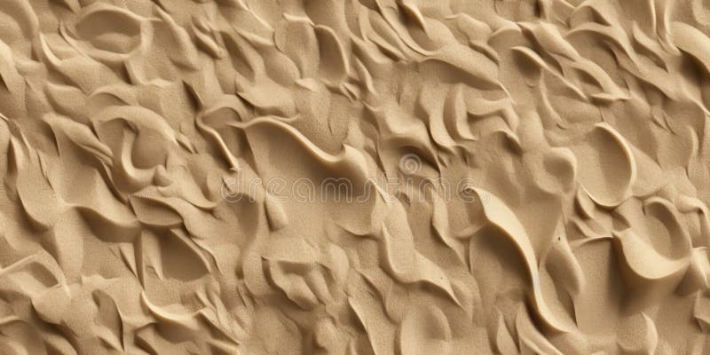 Seamless White Sandy Beach or Desert Sand Dunes Tileable Texture. Boho ...