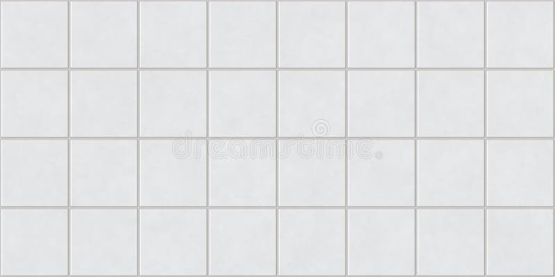 Seamless White Square Tiles Background Texture Stock Illustration ...